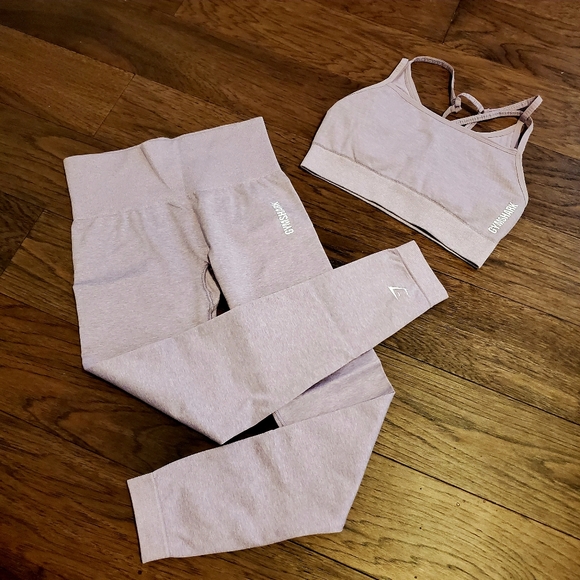 Gymshark | Pants & Jumpsuits | Gymshark Adapt Marl Seamless Set | Poshmark